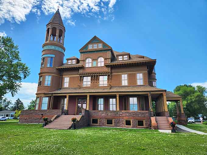 When Victorians built mansions, they didn't mess around with subtlety or restraint, bless their extravagant hearts.