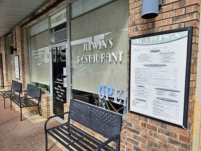 Baldwin County's oldest restaurant stands ready to serve, its brick facade hiding decades of breakfast perfection inside.