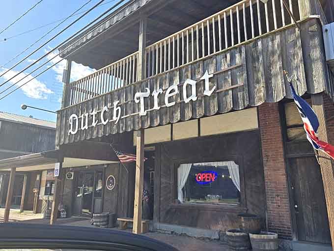 The weathered wood and welcoming porch tell you everything you need to know before you even taste the food.
