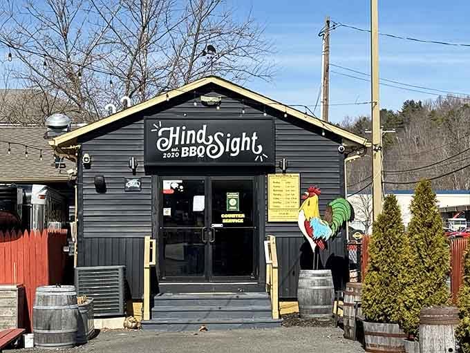That colorful rooster isn't just decoration&mdash;it's standing guard over some of Connecticut's finest smoked meats.