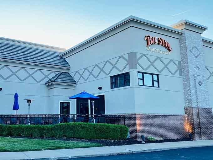 The unassuming exterior hides a seafood sanctuary that's about to change your landlocked dining expectations forever.