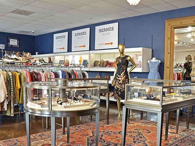 When a consignment shop looks this elegant, you know someone finally understood that secondhand doesn't mean second-rate.
