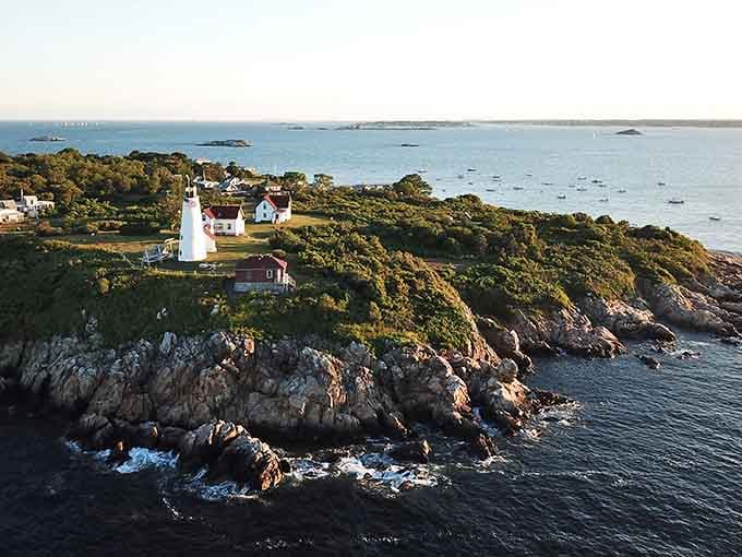 Rising from the rocky coast like a sentinel from another era, this lighthouse knows how to make an entrance.