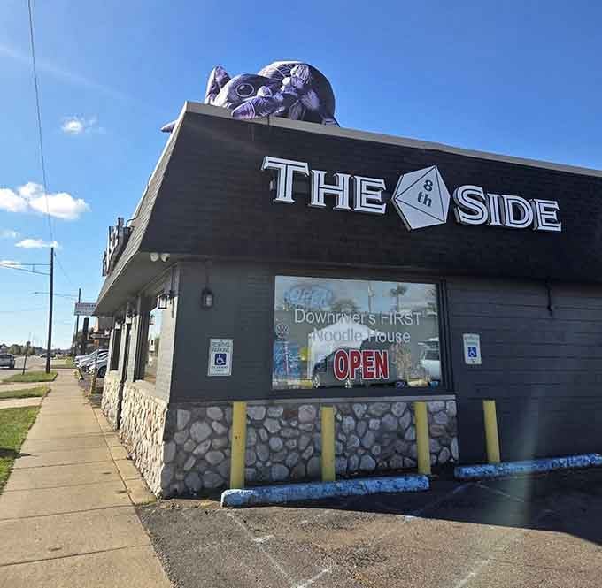 That eight-sided die logo isn't just clever branding, it's a promise of adventure and exceptional noodles ahead.