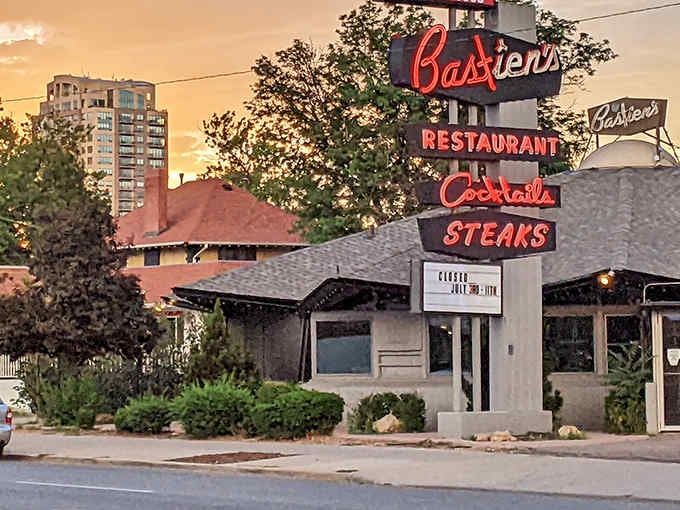 That glowing neon sign has been calling hungry souls home since before Instagram made everything a photo op.