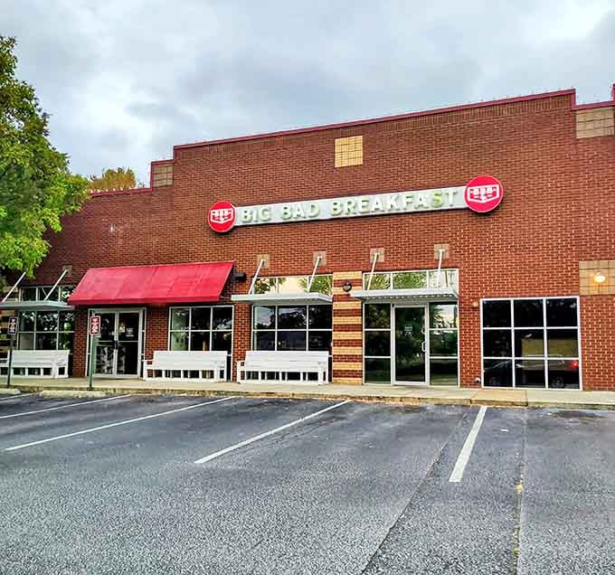 That cheerful red awning beckons like a lighthouse for the breakfast-deprived souls of Birmingham.