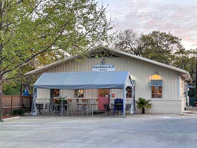 This charming white building with outdoor seating is where Columbia's breakfast dreams come true every single morning.