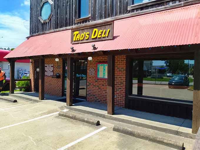 That cheerful yellow sign isn't just calling you, it's practically singing your name from the roadside.