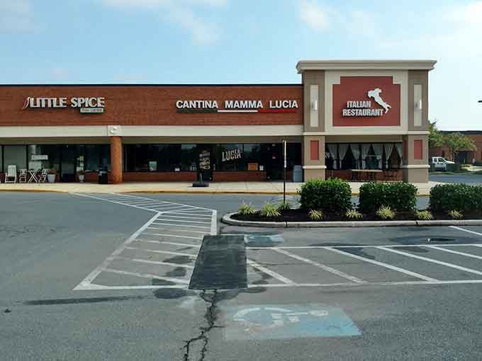 Cantina Mamma Lucia sits proudly in a Hanover shopping center, proving strip malls can harbor culinary treasures.