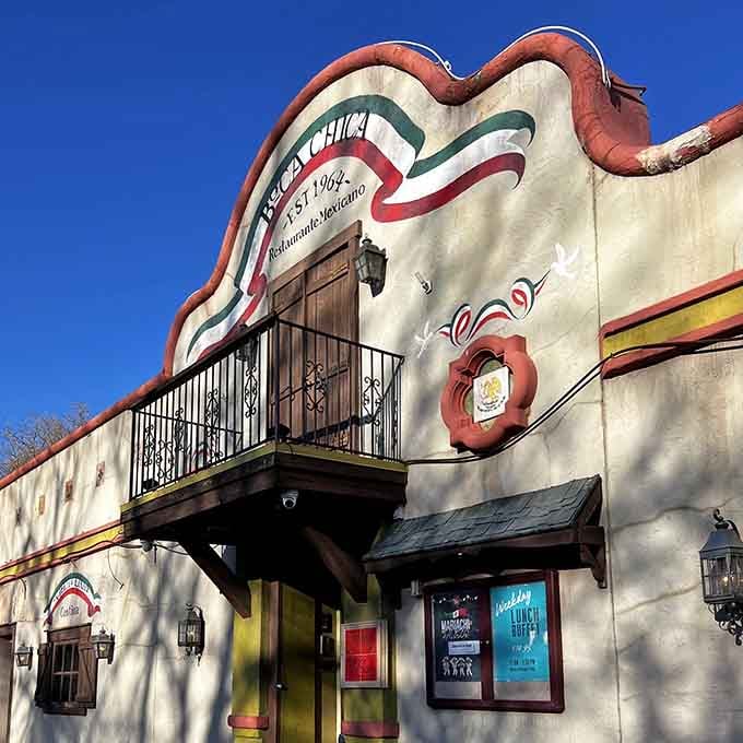 That cream-colored stucco facade isn't just architecture, it's a promise of authentic flavors waiting inside.