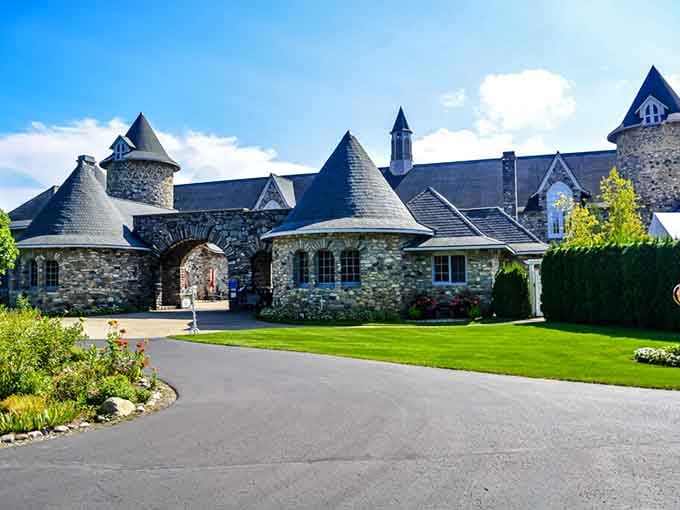 Those turrets aren't just for show; they're your first hint that Michigan doesn't do ordinary very well.