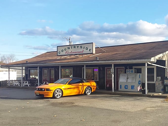 Even sports cars can't resist the pull of a great country breakfast spot in rural Connecticut.