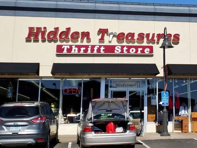 Cars lined up outside like it's Black Friday, except this treasure hunt happens every single day of the week.