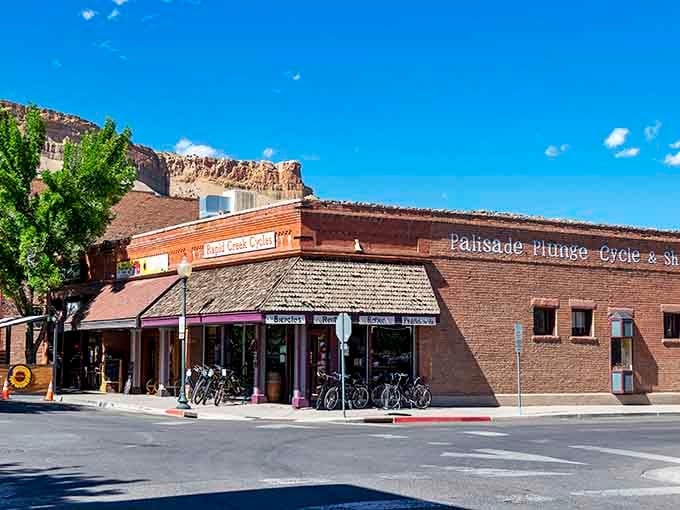 Main Street Palisade stretches out like a postcard that somehow got better in real life than in pictures.
