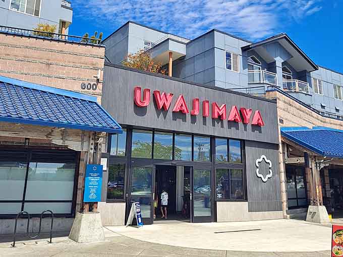 That red sign isn't just calling your name&mdash;it's practically singing a siren song of culinary adventure ahead.