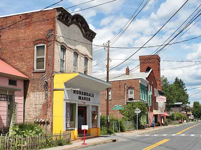 Main Street Rosendale looks like someone hit pause on the best parts of small-town America and added artsy flair.