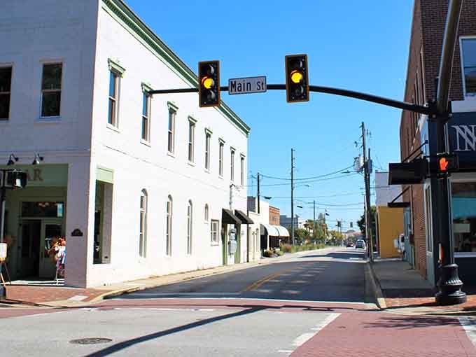 Main Street beckons with that classic Southern charm that makes you want to slow down and stay awhile.