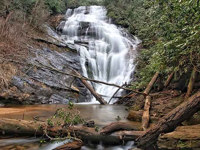 When a 70-foot waterfall cascades through your backyard and nobody's fighting for a selfie spot, you've struck gold.