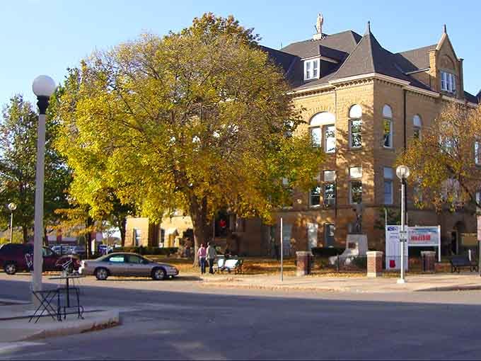 Historic architecture meets small-town charm in Kirksville's beautifully preserved downtown square, where every building tells a story.