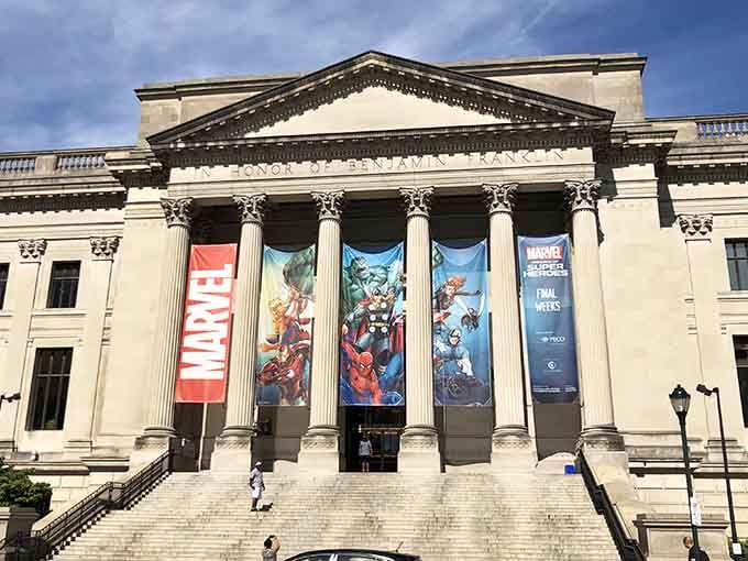 Those grand columns aren't just for show&mdash;they're basically saying "prepare yourself for some serious science fun."