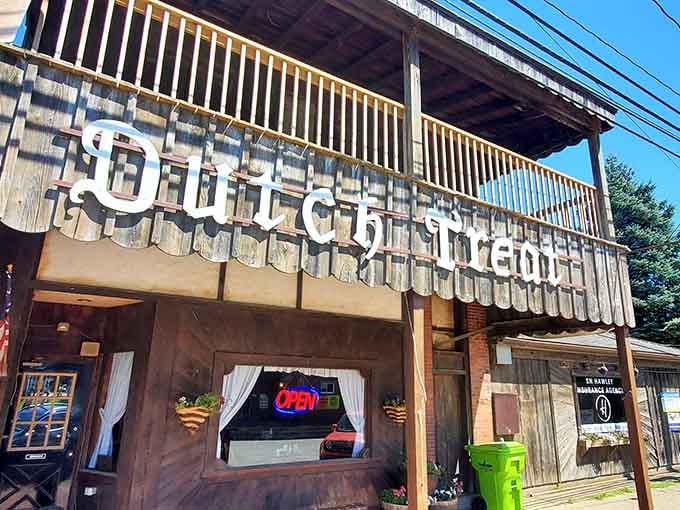 The weathered wood and welcoming porch tell you everything you need to know before you even taste the food.