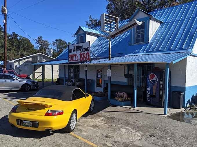 When a Porsche parks outside, you know the barbecue transcends all boundaries of class and taste.
