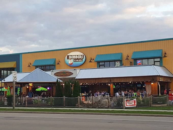 That exterior promises tropical escapism, and trust me, the inside delivers on every single palm-frond-covered promise.