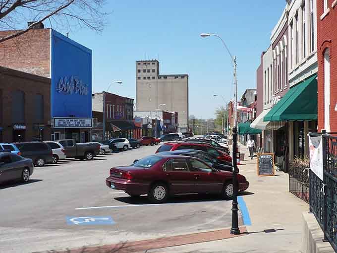 Small-town streets where you can actually find parking and your rent money buys groceries too.