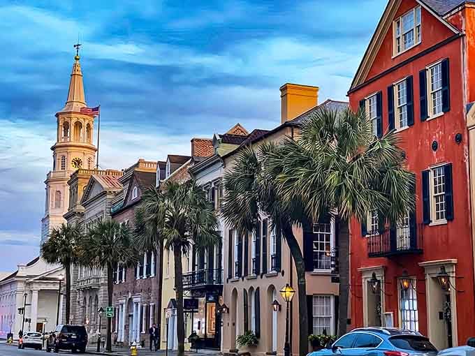 Historic charm meets Southern hospitality on streets where colorful buildings tell stories spanning generations of community pride.