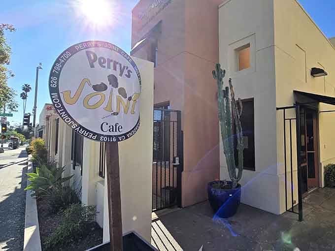 That saxophone on the sign isn't just decoration, it's a promise of good vibes and even better sandwiches.