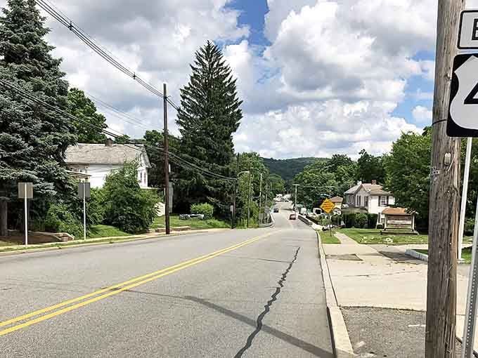 Downtown streets where the pace slows down and nobody considers that a problem worth solving.