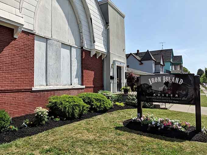 The Gothic arches and brick facade whisper tales of prayers, farewells, and spirits who never left.