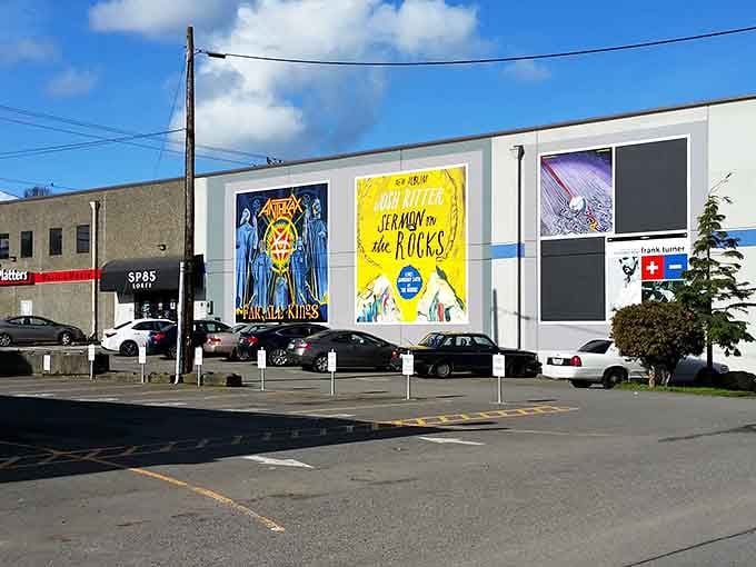 The exterior promises what the interior delivers: a warehouse of musical dreams waiting to be explored.