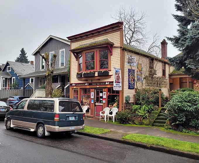 The Portland Puppet Museum welcomes you with the kind of charm that makes you smile before you even step inside.