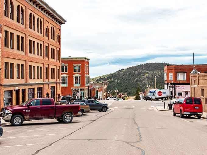 Victor's main street looks like a Western film set, except the dust is real and nobody yells "cut."