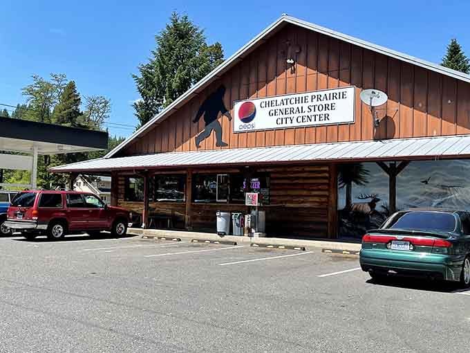 This rustic beauty stands proud under Pacific Northwest skies, promising adventure, sustenance, and stories worth telling.