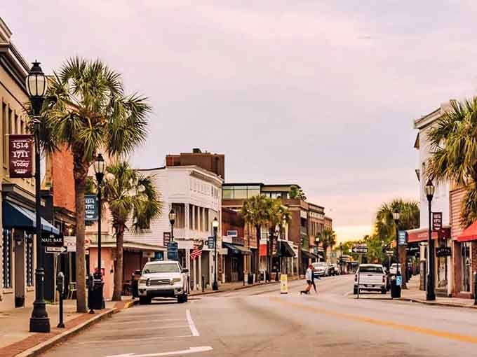Downtown Beaufort looks like someone pressed pause on the perfect Southern afternoon and forgot to hit play again.