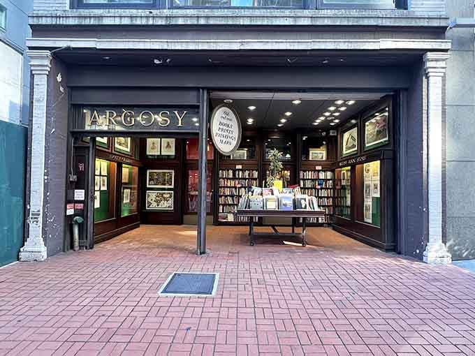That classic storefront with its elegant columns proves some things get better with age, unlike your smartphone.