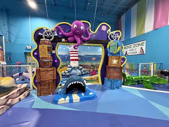 Welcome to the underwater kingdom where slides outnumber your kid's excuses for not going to bed.