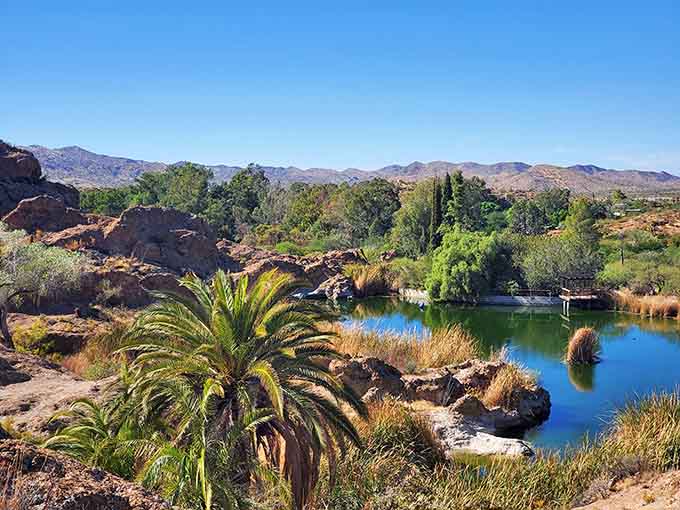 Ayer Lake proves that water features in Arizona aren't just mirages, they're actual oases worth visiting.