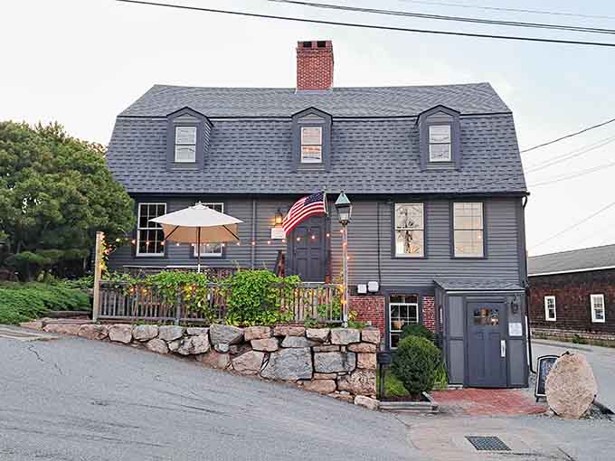 The exterior beckons with New England charm, promising good food and even better memories inside those walls.