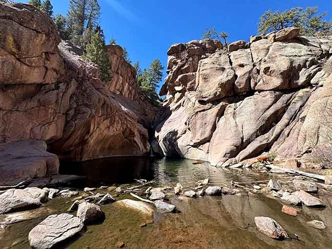 Nature's own infinity pool, carved by patience and water over millions of years of geological artistry.