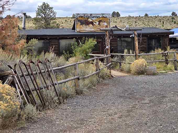 When old ranch equipment decorates the entrance, you know this isn't your typical farm-to-table experience in the high desert.