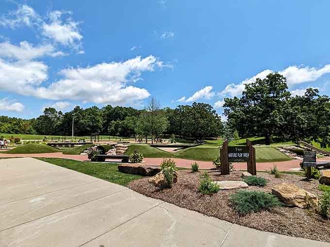 Rolling green spaces and thoughtfully designed pathways create the perfect canvas for both daytime exploration and nighttime stargazing adventures.