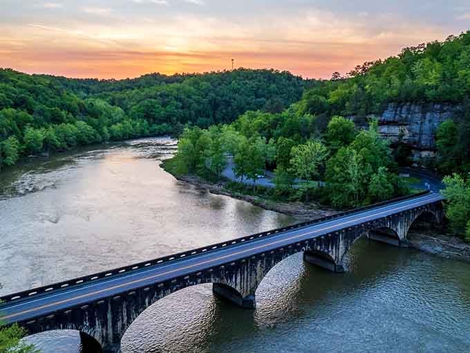 When the Cumberland River meets sunset, Kentucky puts on a show that rivals any postcard you've ever seen.