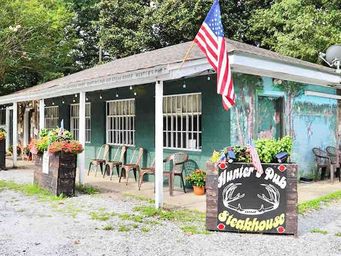 An American flag waving over a small-town steakhouse is about as Georgia as it gets, folks.