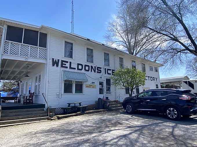 That two-story white beauty has been standing guard over Millersport's sweet tooth since the Depression era.