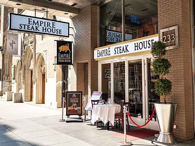 That red carpet entrance isn't just for show; it's your first hint that this place takes hospitality seriously.