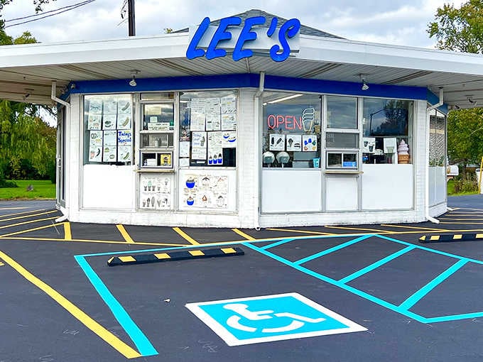 Classic walk-up window service means you'll actually have to leave your car, which is honestly good for you anyway.