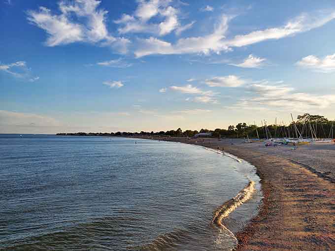 This shoreline proves Connecticut beaches don't need to shout to be heard, just quietly stunning works.